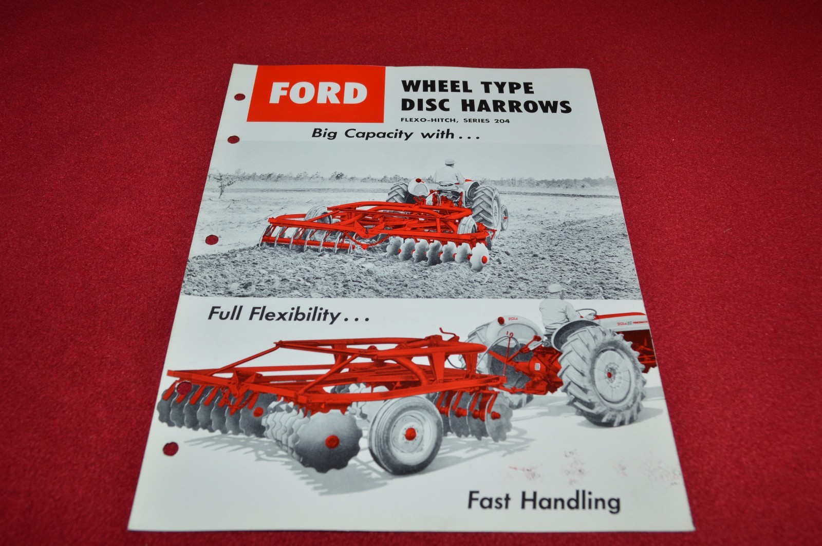Ford Tractor Series 204 Wheel Disk Harrow Dealer's Brochure YABE14 | eBay