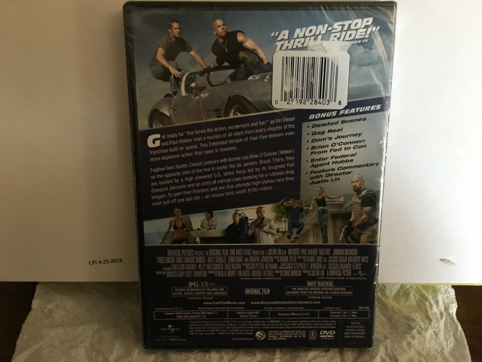 Fast Five (EXtended Edition DVD, Rated/Unrated Extended Version ...