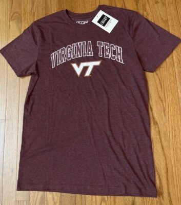Men's VT Virginia Tech Hokies E5 Apparel Arch Logo Short Sleeve Shirt ...