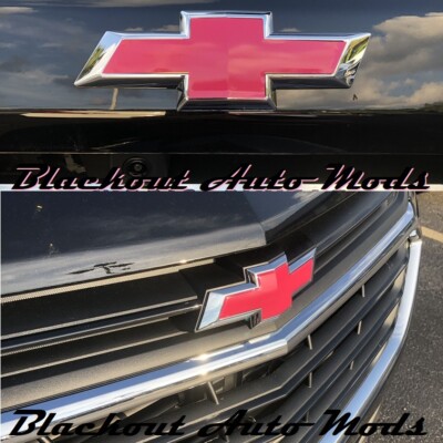 2018-23 Chevy Traverse Pink Vinyl Bowtie Emblem Overlay Decal Set | eBay