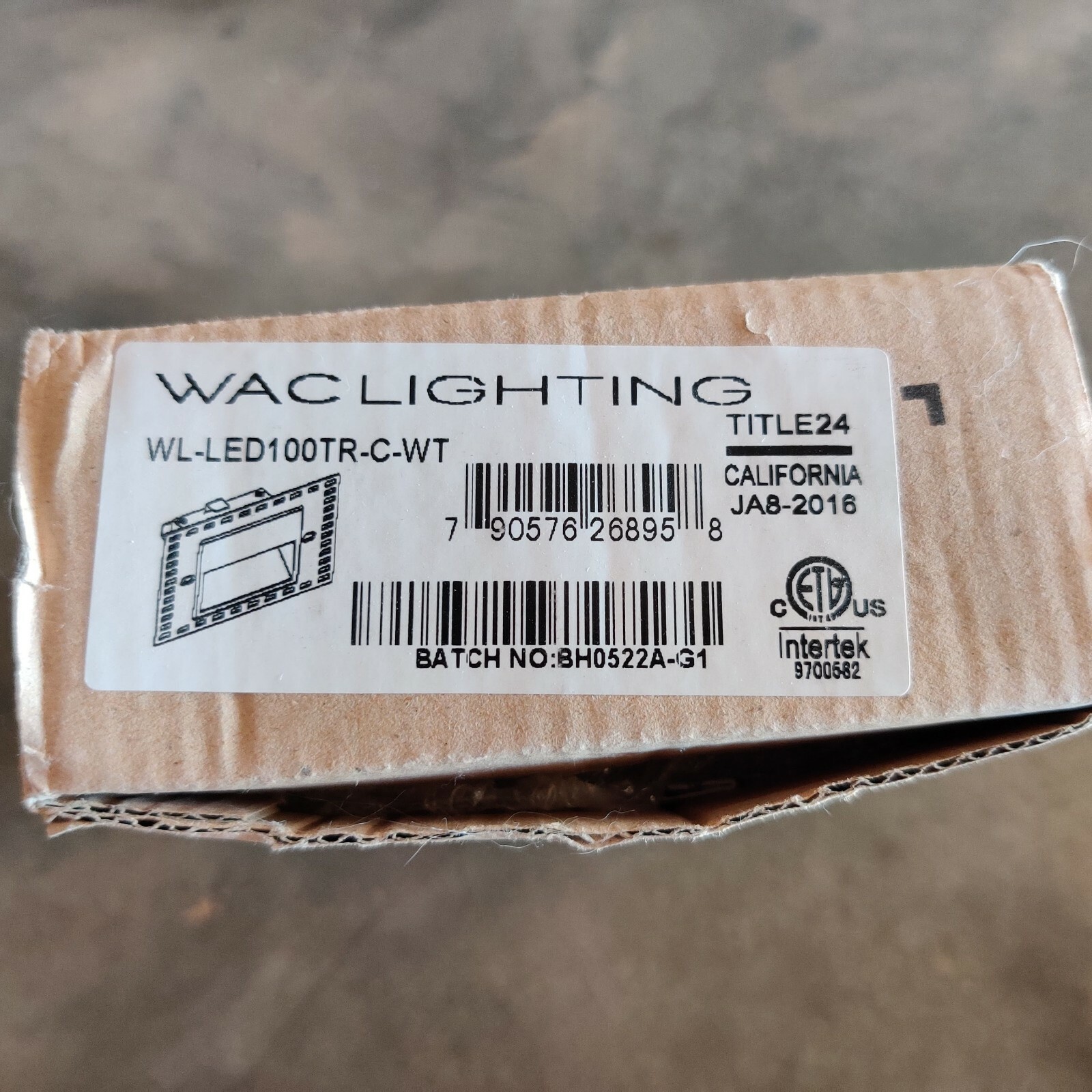 WAC Lighting Wl-led100tr-c-wt 120v Trimless Horizontal Step Light 3000k ...