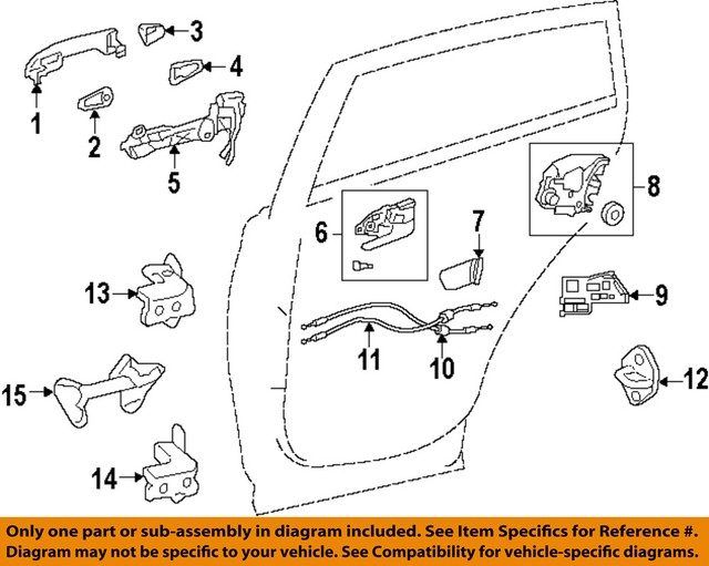 692270R080 Genuine Toyota Cover RR Door 69227-0r080 for sale online | eBay