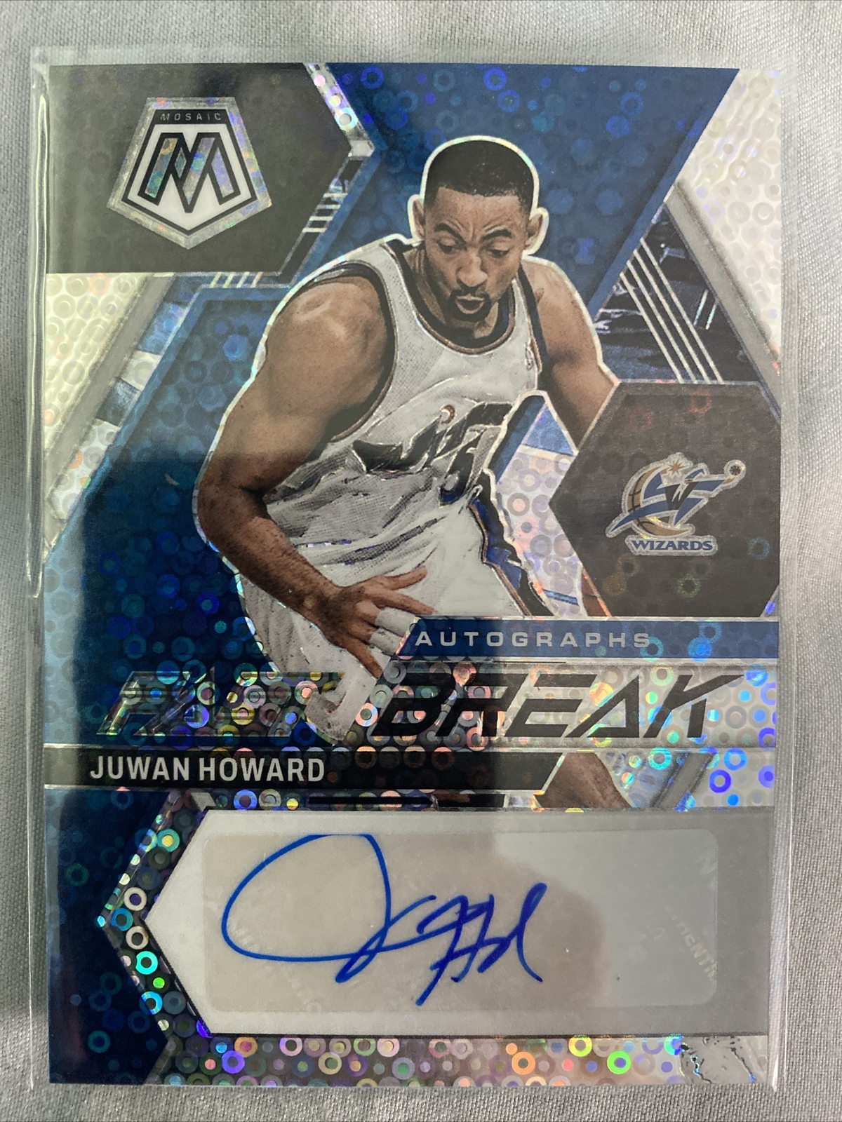 2022-23 Juwan Howard Fast Break Silver Auto Mosaic Wizards Fab Five ...