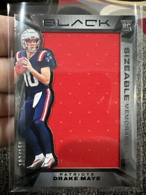 2024 Panini Black DRAKE MAYE ROOKIE Sizeable Memorabilia Rookie Patch ...