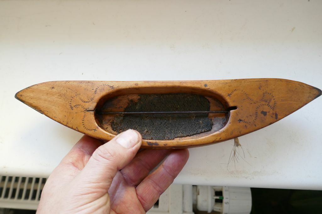RARE Nice Antique Folk Art Wood Weaving Boat for Tape Loom 1800s ...