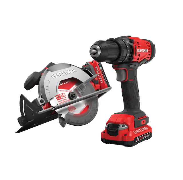 CRAFTSMAN V20 2-Tool 20V Max Power Tool Combo Kit w/Charger & (2 ...