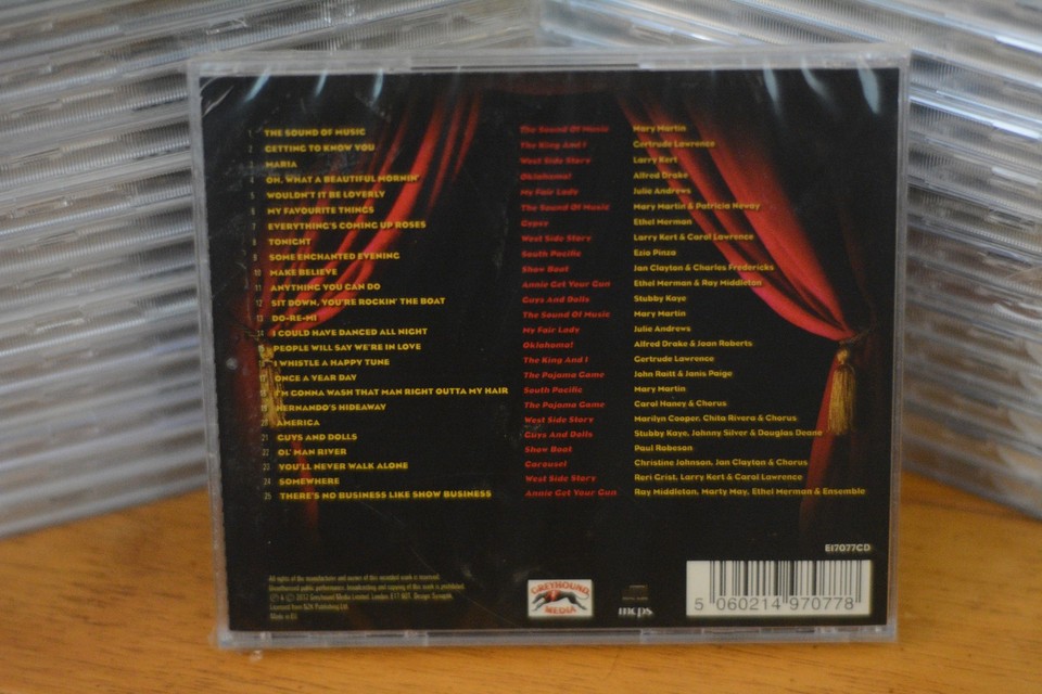 Various Artists CD Hits of Broadway Sound of Music 25 Cast Remastered ...