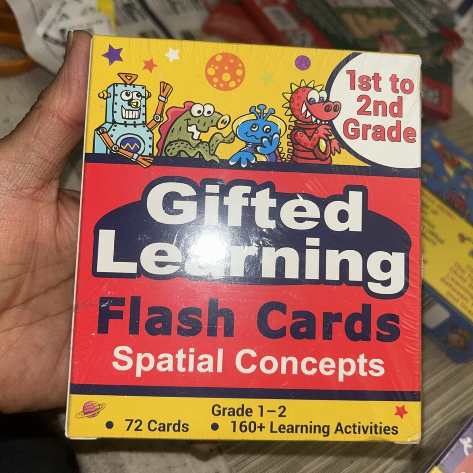 3 Sets 1st Grade Gifted Learning Flash Cards Follow Directions G/ Knolg ...