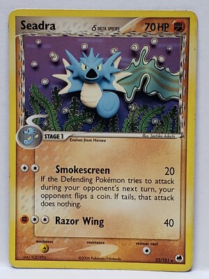 Seadra 22/101 EX Dragon Frontiers Rare 2006 Nintendo Pokemon LP-MP | eBay