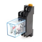 AC 110-120V 5A Coil 8Pin DPDT 35mm DIN Rail Electromagnetic Power Relay ...