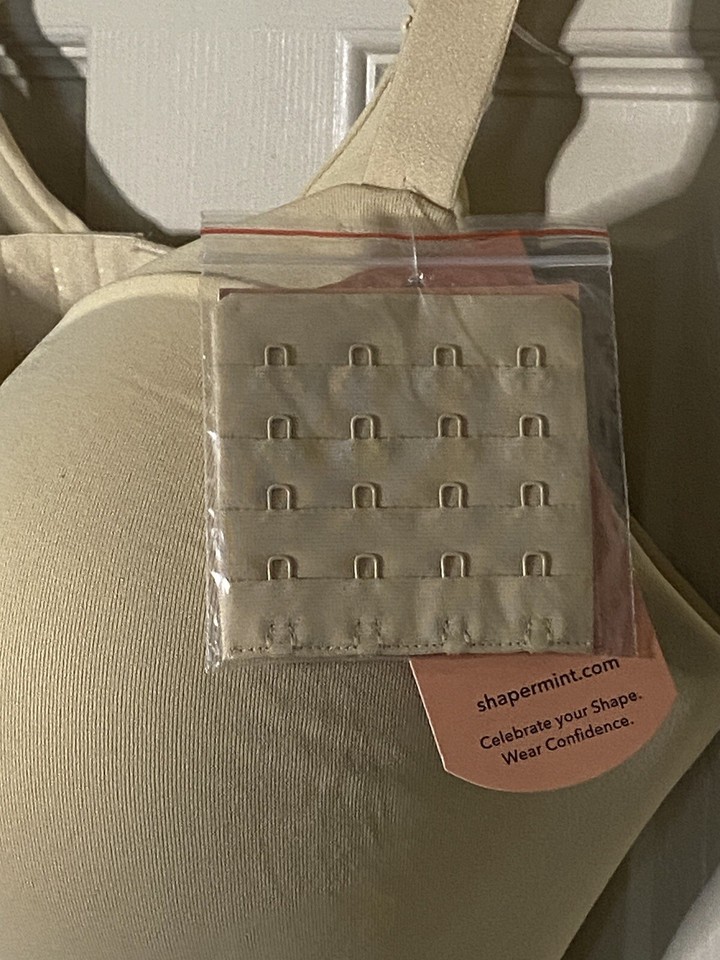 Shapermint Essentials Empower Contour Wireless Bra Beige w/Extender NWT ...