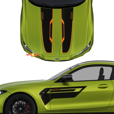 BMW M4 G82 Hood and Side M Performance Vinyl Decal Sticker fit to BMW ...