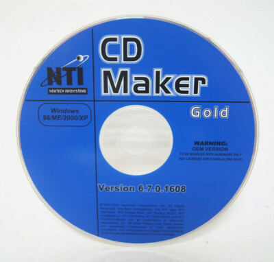 CD Maker Gold MTI Newtech Infosystems Ver. 6.7.0.1608 PC Program ...