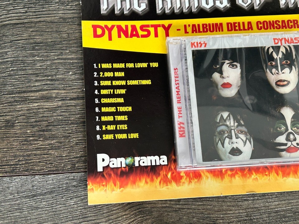 KISS CD Dynasty Remaster SEALED Italy Promo Store Display Gene Simmons ...