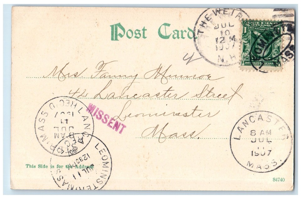 1907 New Weirs Hotel NH Veterans Association Arch Building NH Missent ...