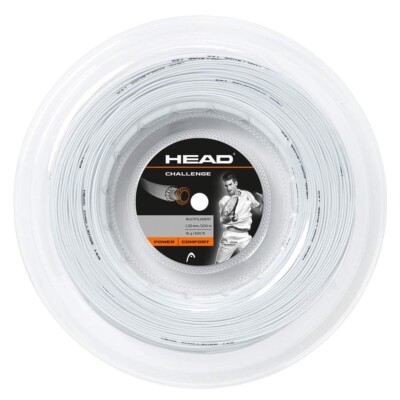 TENNIS STRING HEAD CHALLENGE 200M WHITE - 16 GAUGE 1.30MM | eBay