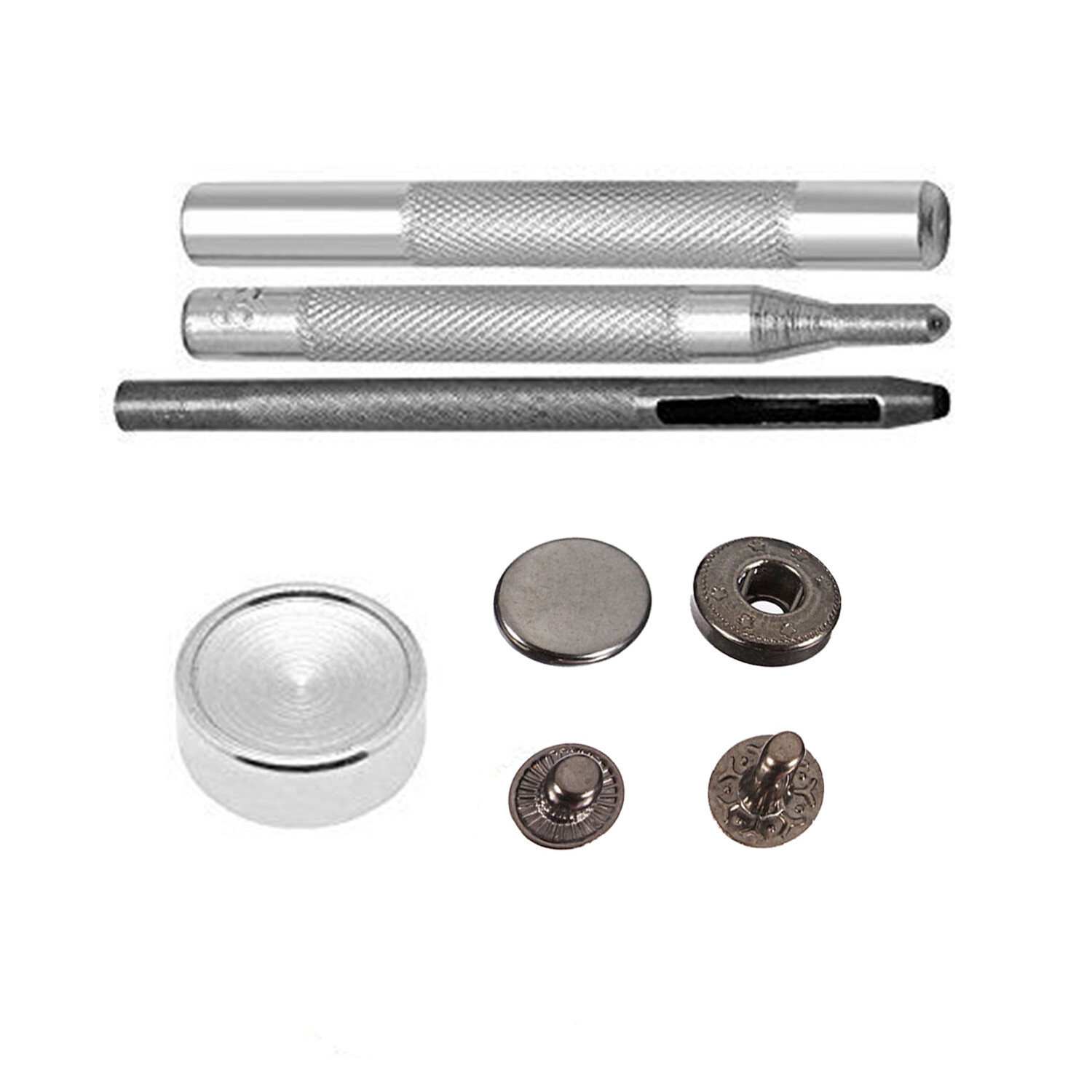 12mm/15mm Poppers Snap Fastener Press Stud with Hand Fixing Tool for ...