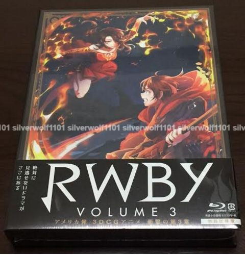 New RWBY Volume 3 First Limited Edition 2 Blu-ray+2 CD+Book+Case Japan ...