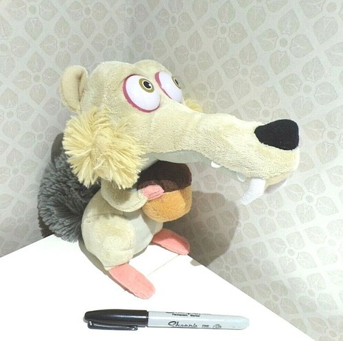Ice Age SCRAT Squirrel plush SOFT TOY 2013 Film Movie animal with nut ...