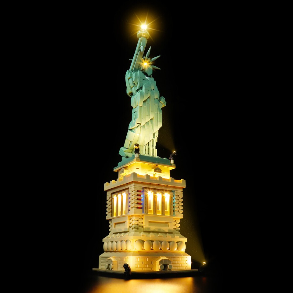 LocoLee LED Light Kit for Lego 21042 Statue of Liberty Building Model ...