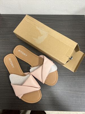 FITORY Women's Size 10 Flat Sandals With Soft Leather | eBay