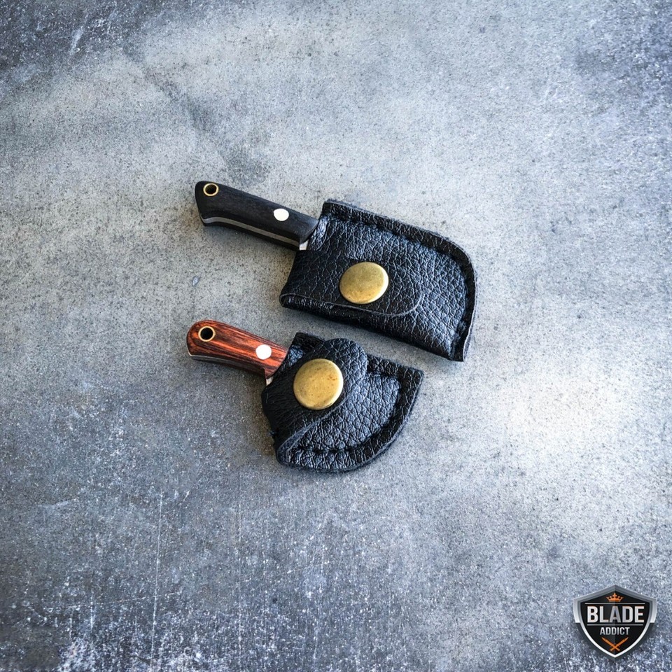 WORLDS SMALLEST WORKING FIXED BLADE KNIFE! Tiny Miniature CLEAVER ...