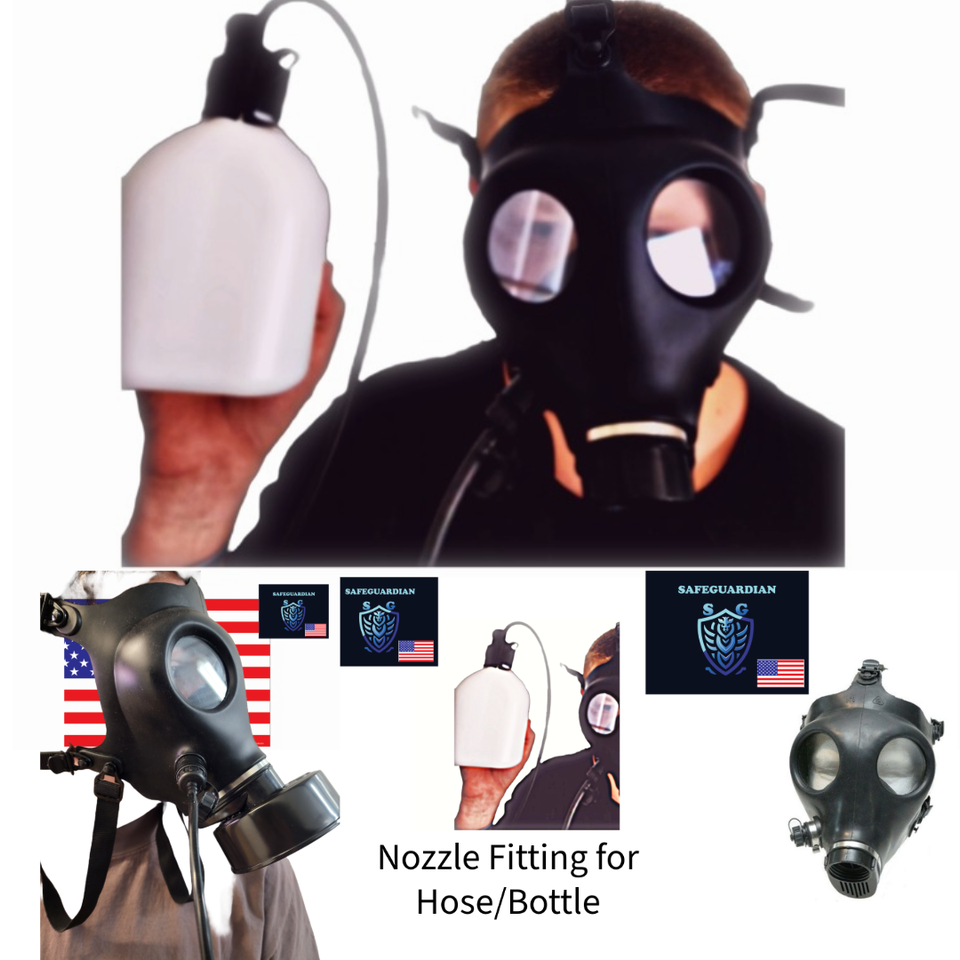 SafeGuardian Israeli GAS MASK with Premium 40mm FILTER and 36oz BOTTLE ...