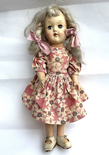 Ideal Doll P-90 Toni Vintage Antique Doll Dressed 1950’s Green Sleepy ...