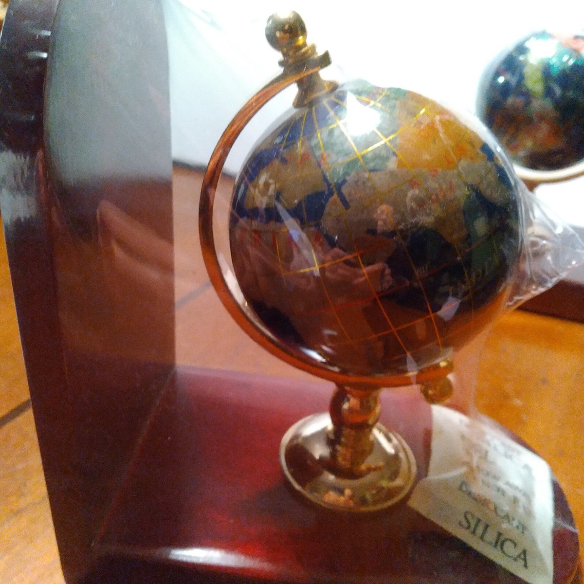 Gemstone Globe Bookends