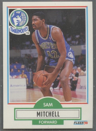 1990-1991 Fleer Basketball #114 Sam Mitchell Minnesota Timberwolves | eBay