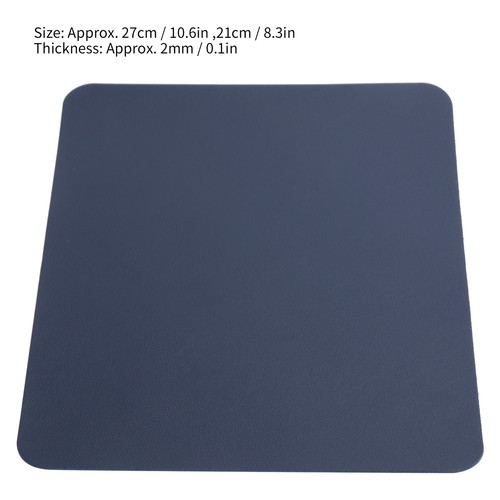 2Pcs Mouse Pad PVC Leather Waterproof Desk Mat Office Home Mice ...