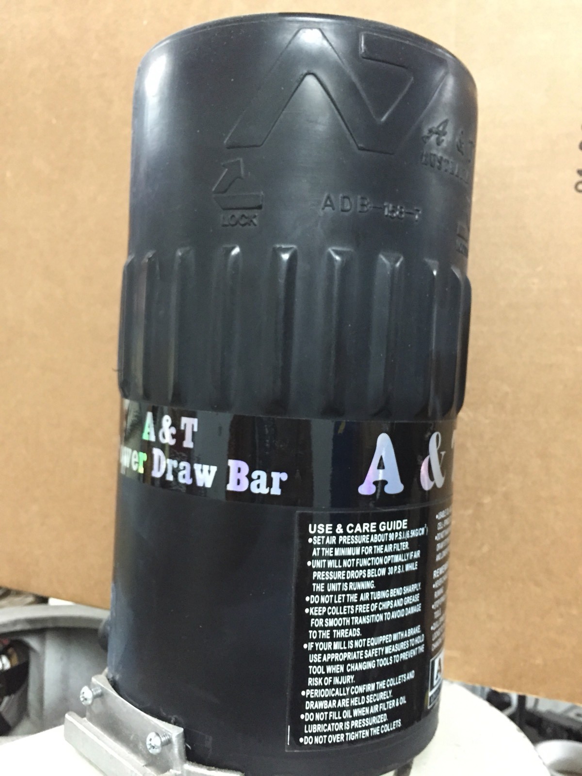 Milling Machine, Step Head Air Power Drawbar A&T ANT-300S, R8, Or NT 30 ...