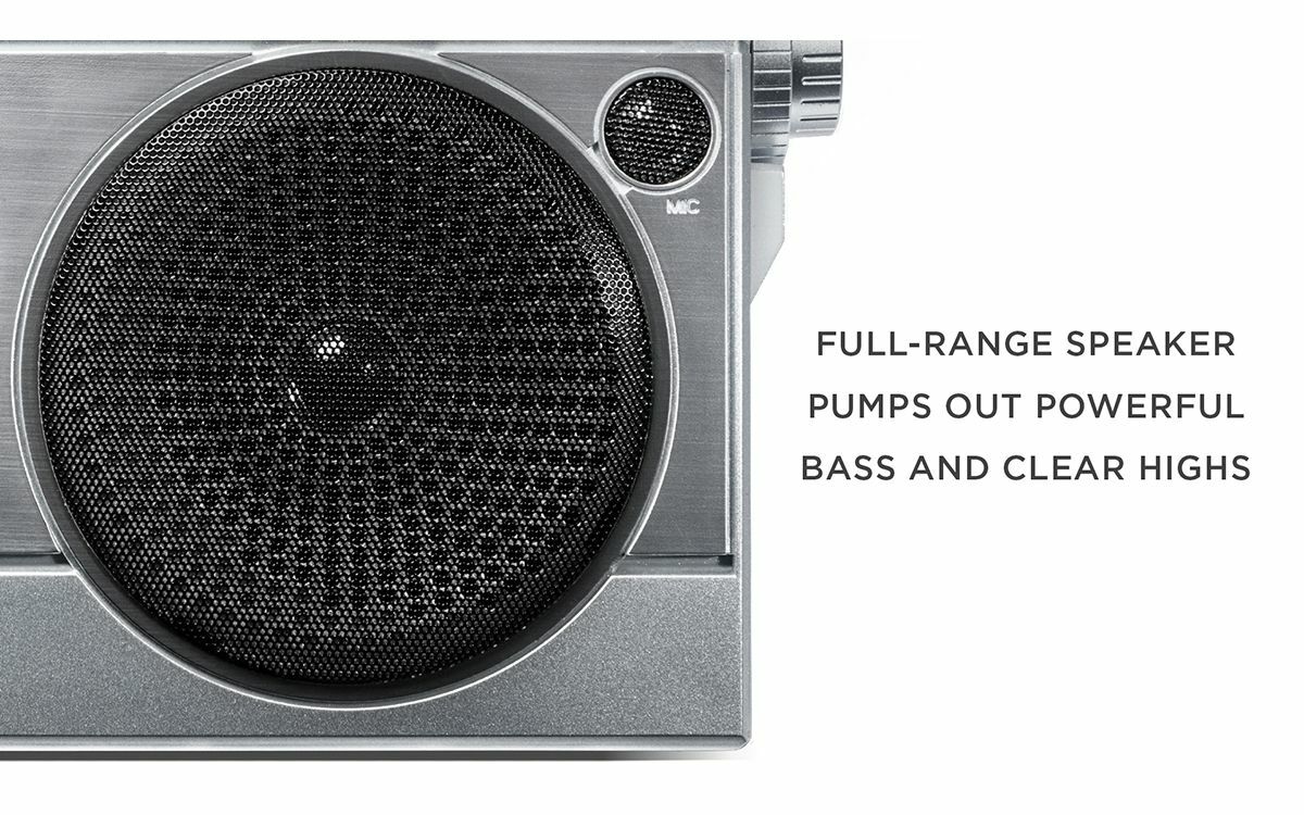 ION Audio Retro Rocker Portable Boombox Speaker Seller Refurbished-Very ...