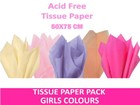 Tissue Paper Sheets 18GSM Acid Free - 20 Large Sheets 50x75cm - Select ...