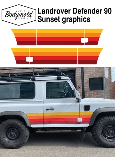 Landrover Defender 90 series Sunset Graphics | eBay Australia