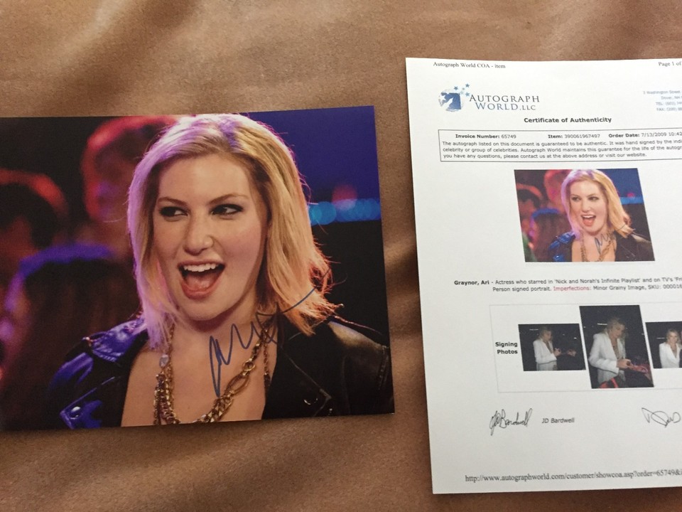 Ari Graynor Autographed Signed 8x10 Photo - COA | eBay
