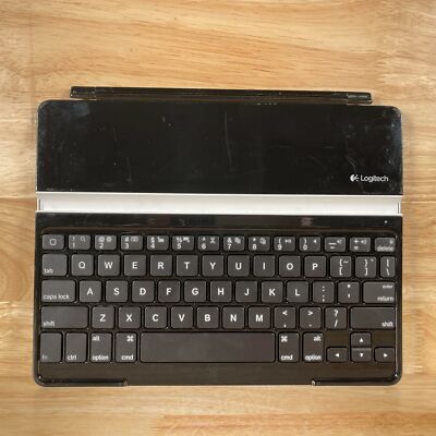Logitech Y-R0032 Black Bluetooth Wireless Slim Tablet QWERTY Keyboard ...
