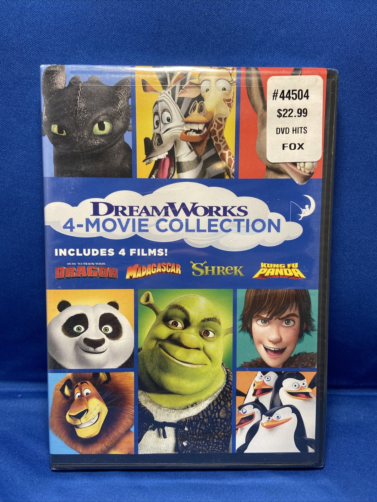 DreamWorks 4-Movie Collection DVD Dragon Madagascar Shrek Panda BRAND ...