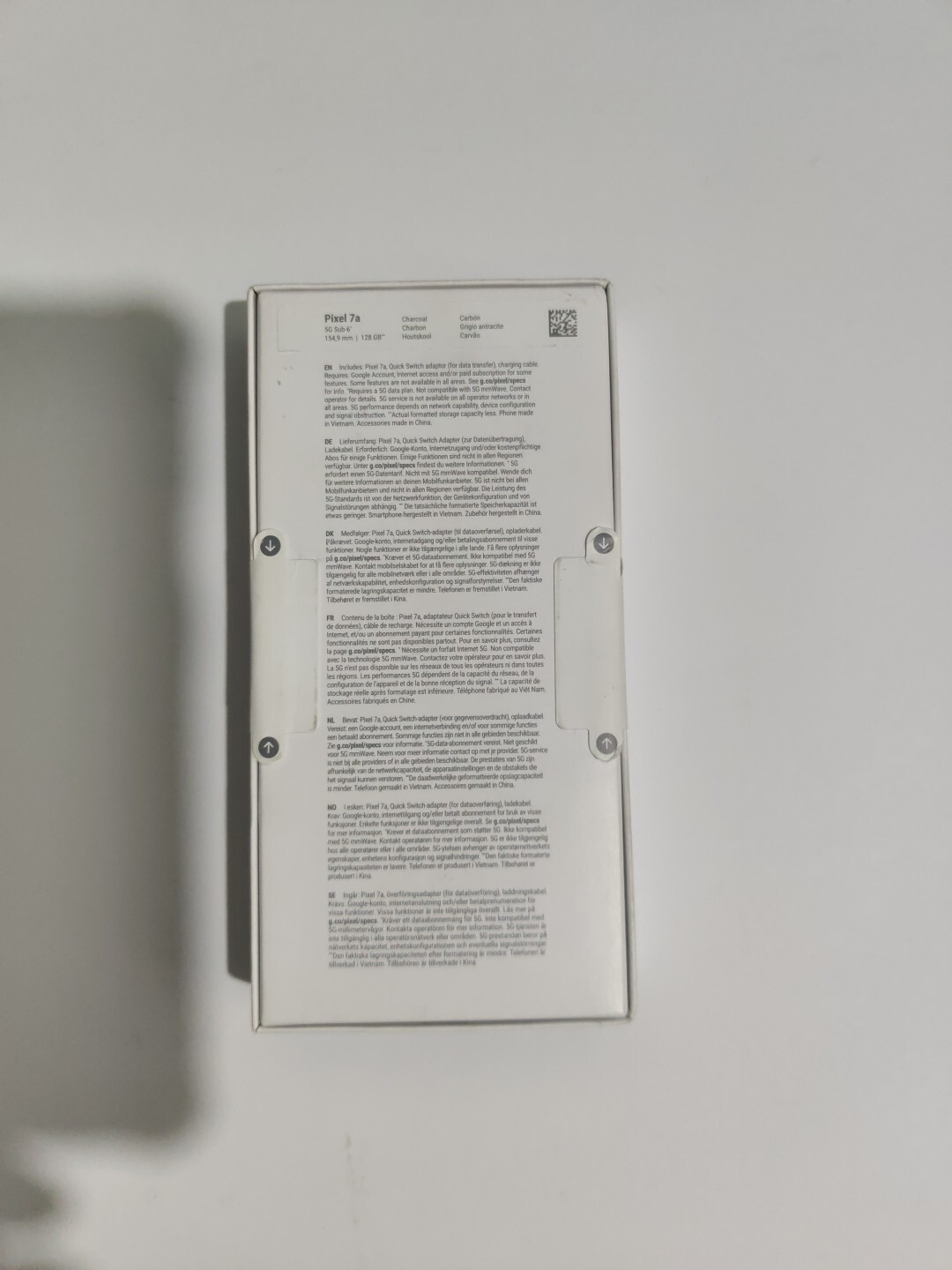 Google Pixel 7a 5G GA03694-GB - 128GB - Charcoal Black (Unlocked) (Dual ...