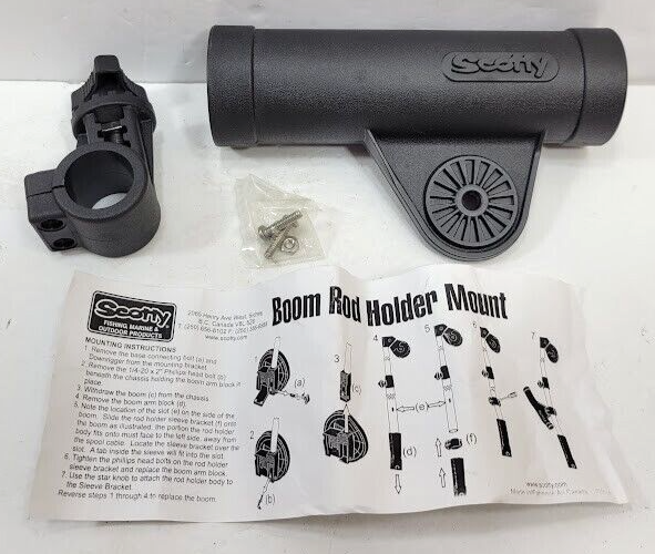 NOS Scotty Downrigger Boom Rod Holder 258- Fits 1 1/4" Booms ...