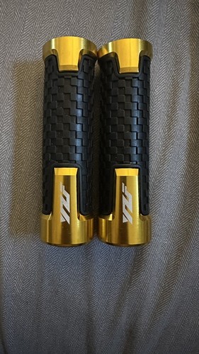motorcycle handlebars Grip Only 7/8” 22mm Gold | eBay