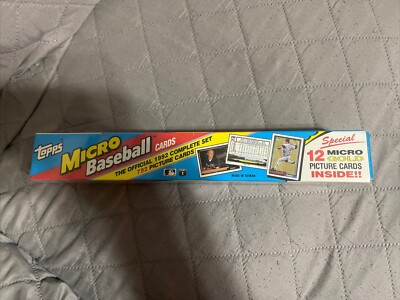 1992 Topps Micro Baseball Cards Complete Set + 12 Micro Gold Factory ...