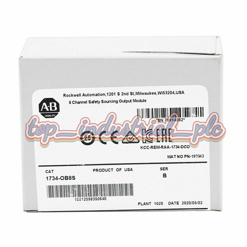 New Sealed Allen-Bradley SER B 1734-OB8S Point I/O Safety Output Module ...