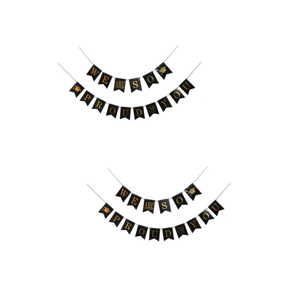 2 Pieces Graduation Decorations Graduations Party Supplies Banner | eBay UK