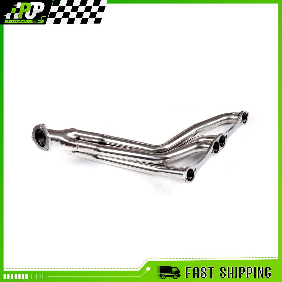FOR SMALL BLOCK CHEVY 265-400 V8 RACING EXHAUST MANIFOLD FAT FENDER ...