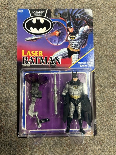 + Kenner 1991 Batman Returns Laser Batman Action Figure Missile Firing ...