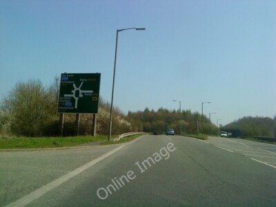 Photo 6x4 Approaching the A610/A38 junction Ripley/SK4050 c2010 | eBay UK