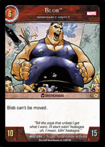 VS System: Blob, Immovable Object [Played] Marvel Legends TCG CCG ...
