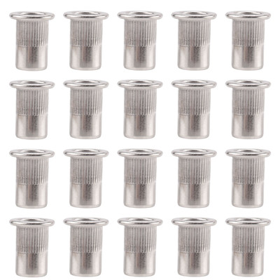 2X(20 Pcs 304 Stainless Steel Rivet Rivnut Insert Nutsert M6x15mm P2C1 ...