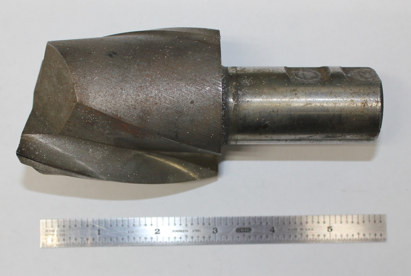 QUINCO 2-1/2" MILL, 2FL, 30°, CENTERCUT, X-LG HSS, LOC: 3, OAL 5-1/2 ...